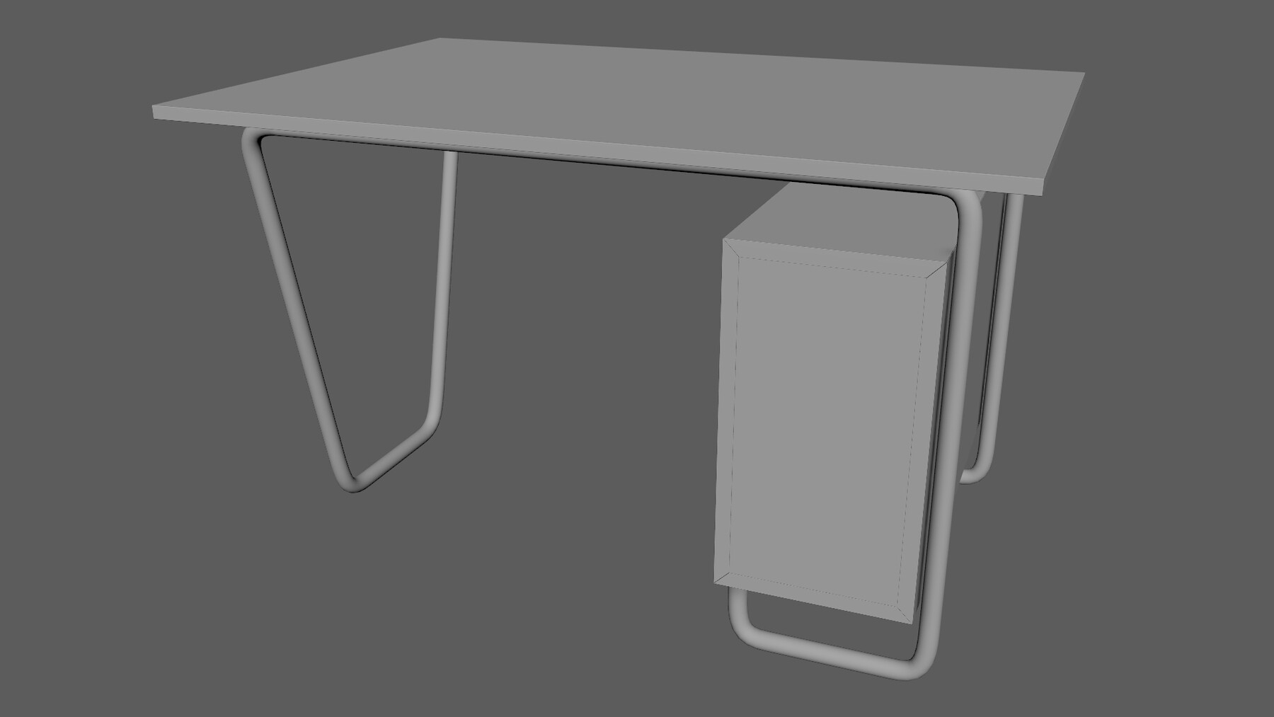 ArtStation - Czech Bauhaus Tubular Writing Desk by Rudolf Vichr 1940s ...