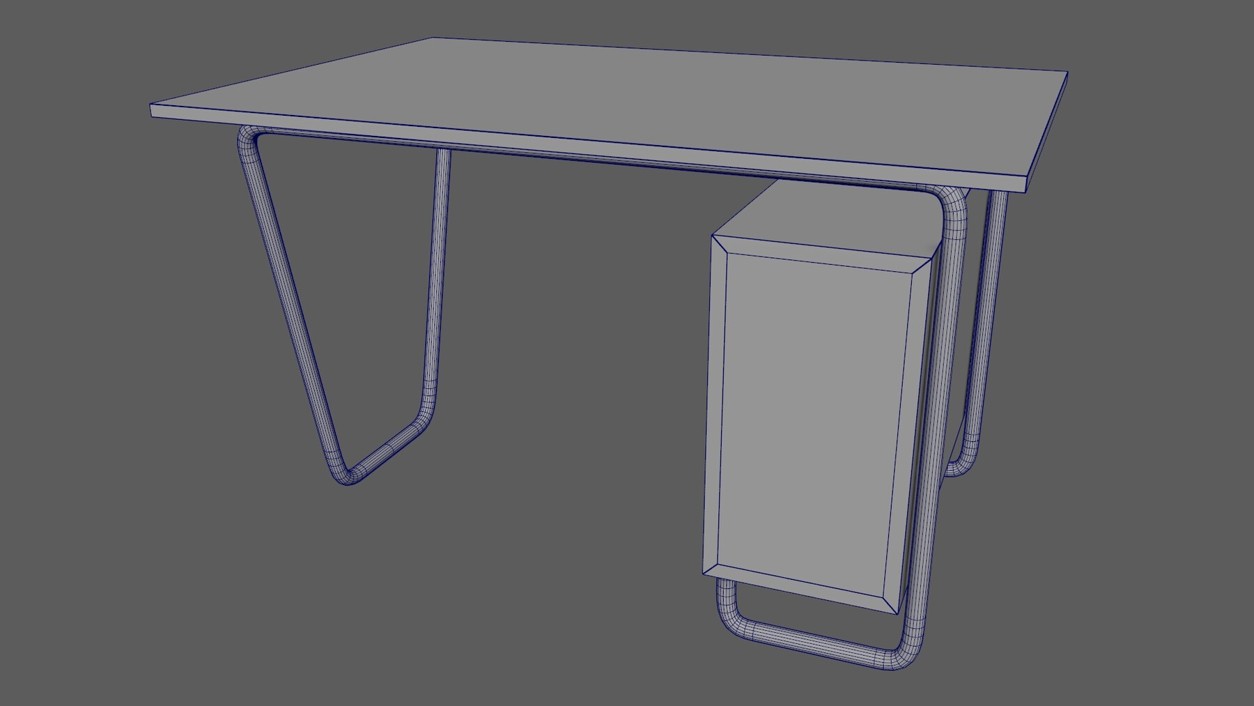 ArtStation - Czech Bauhaus Tubular Writing Desk by Rudolf Vichr 1940s ...