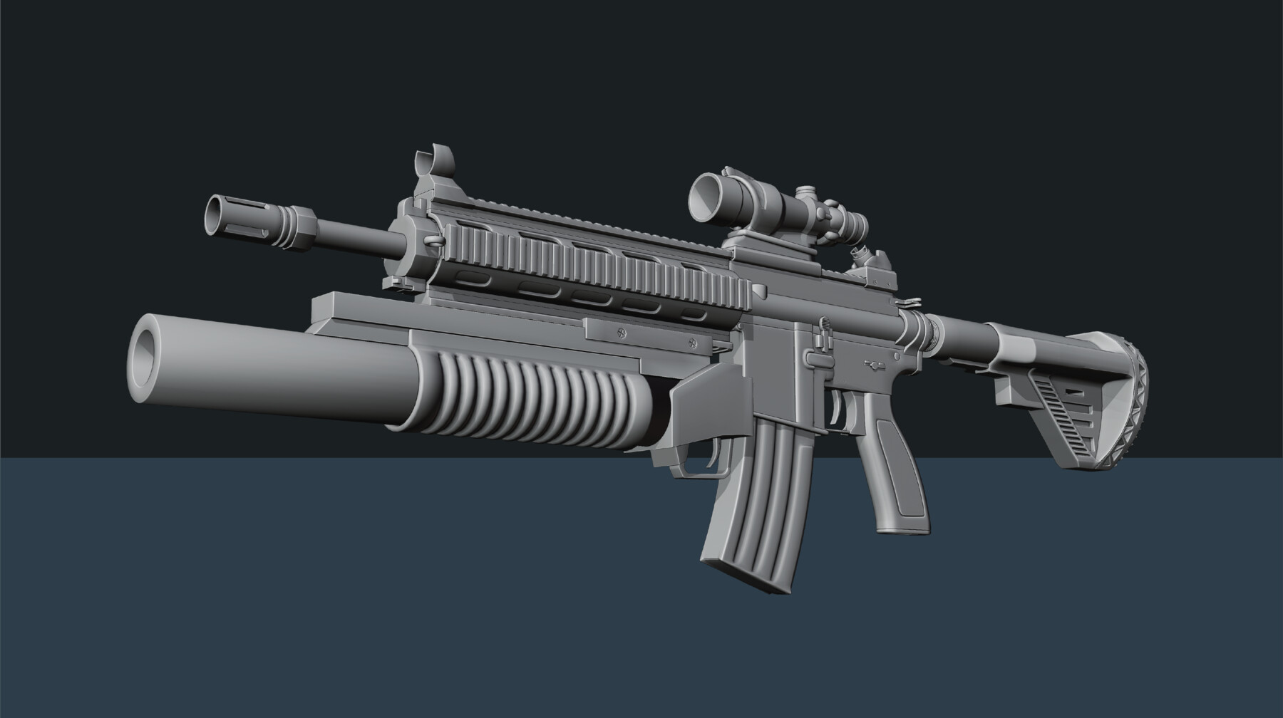 ArtStation - HK416 Rifle Gun Ready For Game | Game Assets