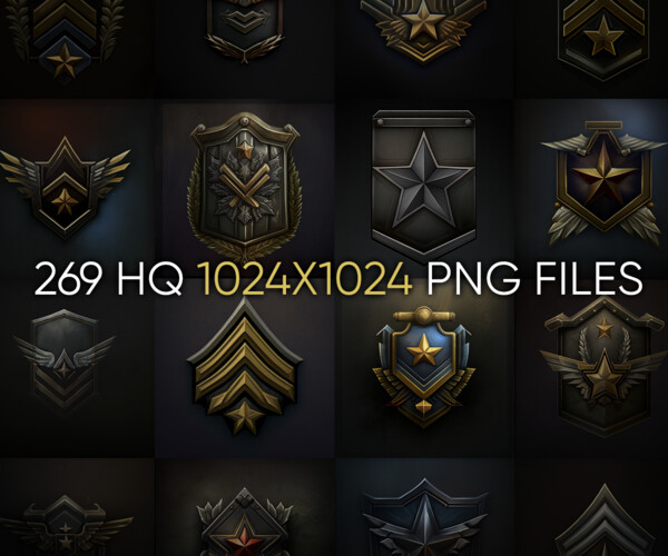 ArtStation - Army Rank Insignia | Game Assets