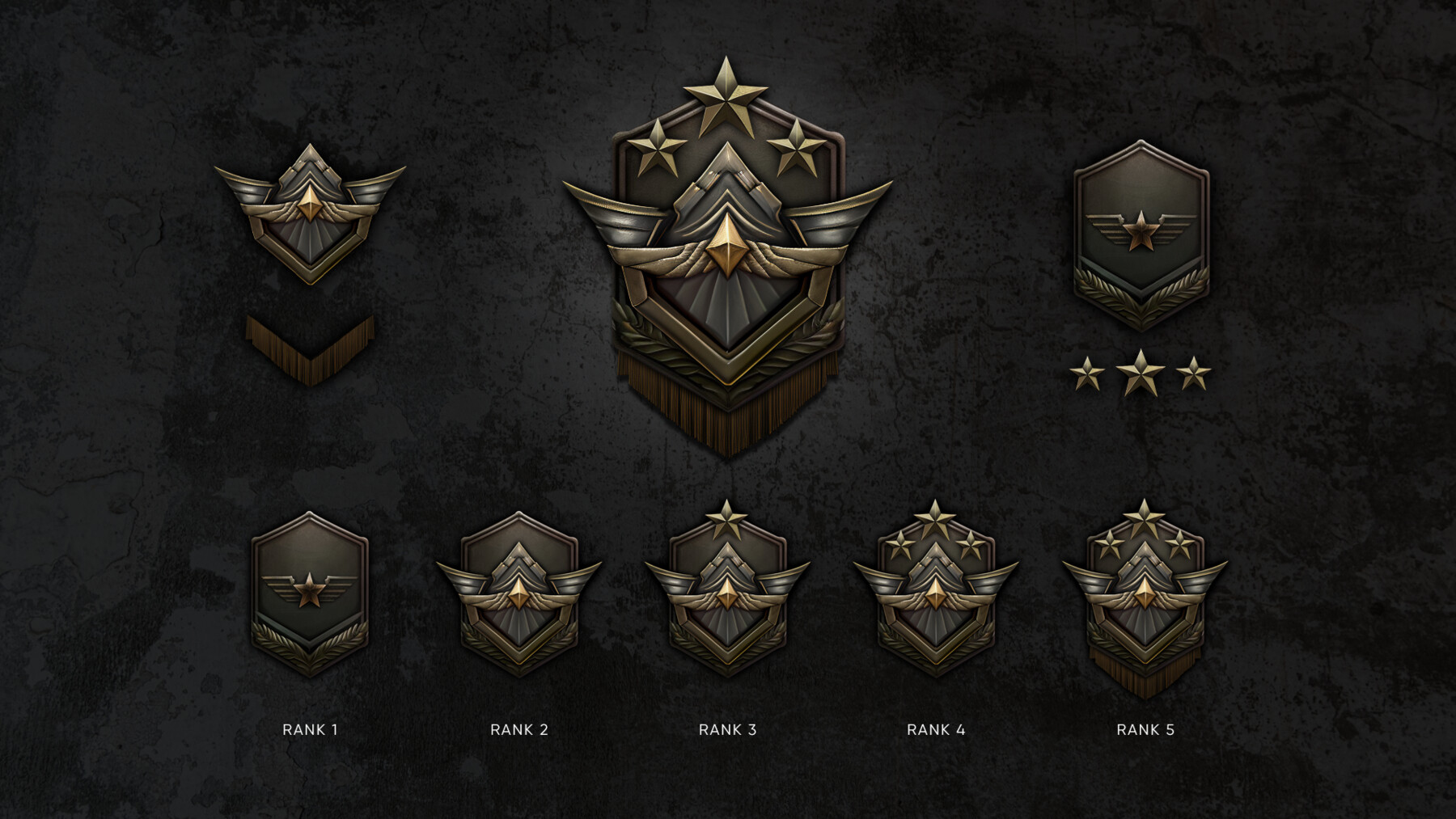 ArtStation - Army Rank Insignia | Game Assets