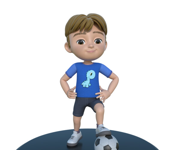 ArtStation - Julian cartoon character rigged | Game Assets