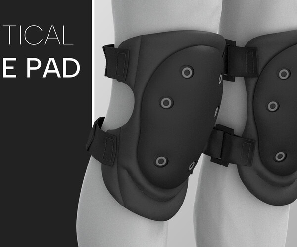 ArtStation - Tactical Knee Pad 01 - Marvelous Designer, CLO 3D | Resources