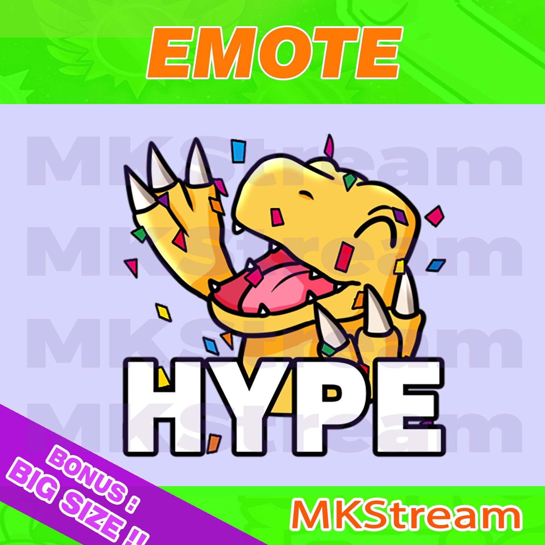 ArtStation - Twitch emotes digimon agumon hype | Artworks
