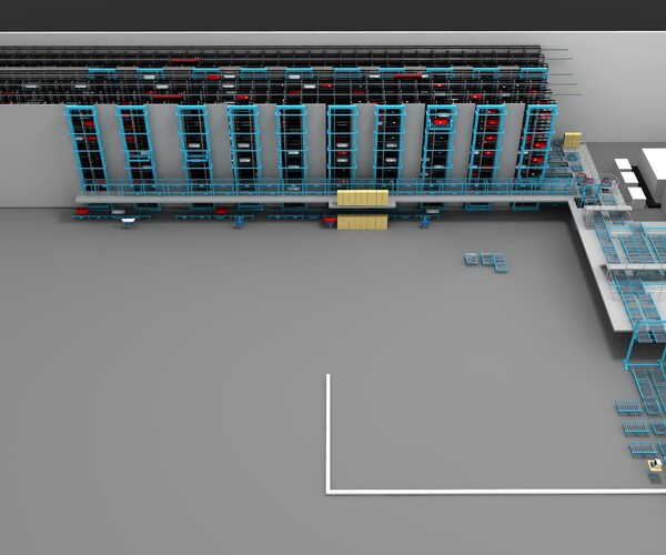 ArtStation - Warehouse storage 3D model | Game Assets