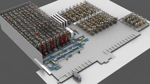 ArtStation - Warehouse storage 3D model | Game Assets