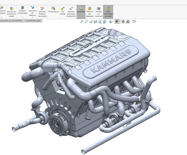 ArtStation - V12 Engine 3D model all parts | Resources