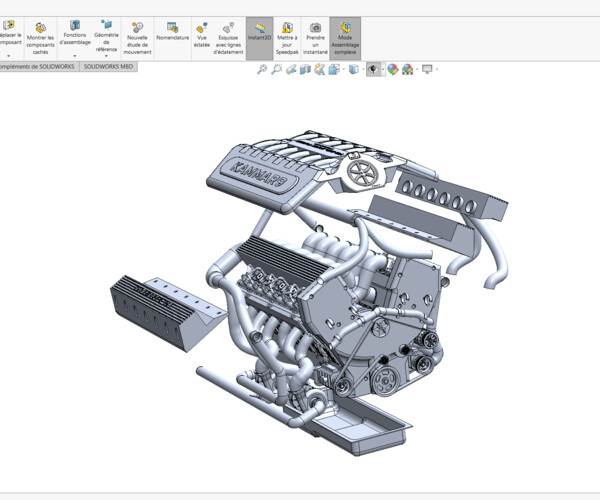 ArtStation - V12 Engine 3D model all parts | Resources