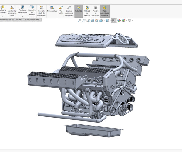ArtStation - V12 Engine 3D model all parts | Resources