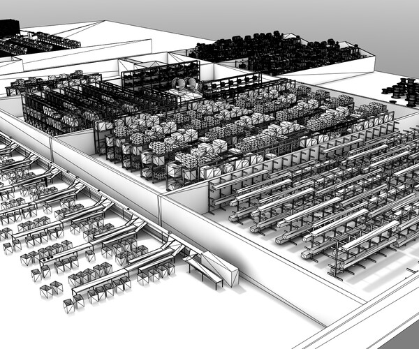 ArtStation - Sorting storage 3D model | Game Assets