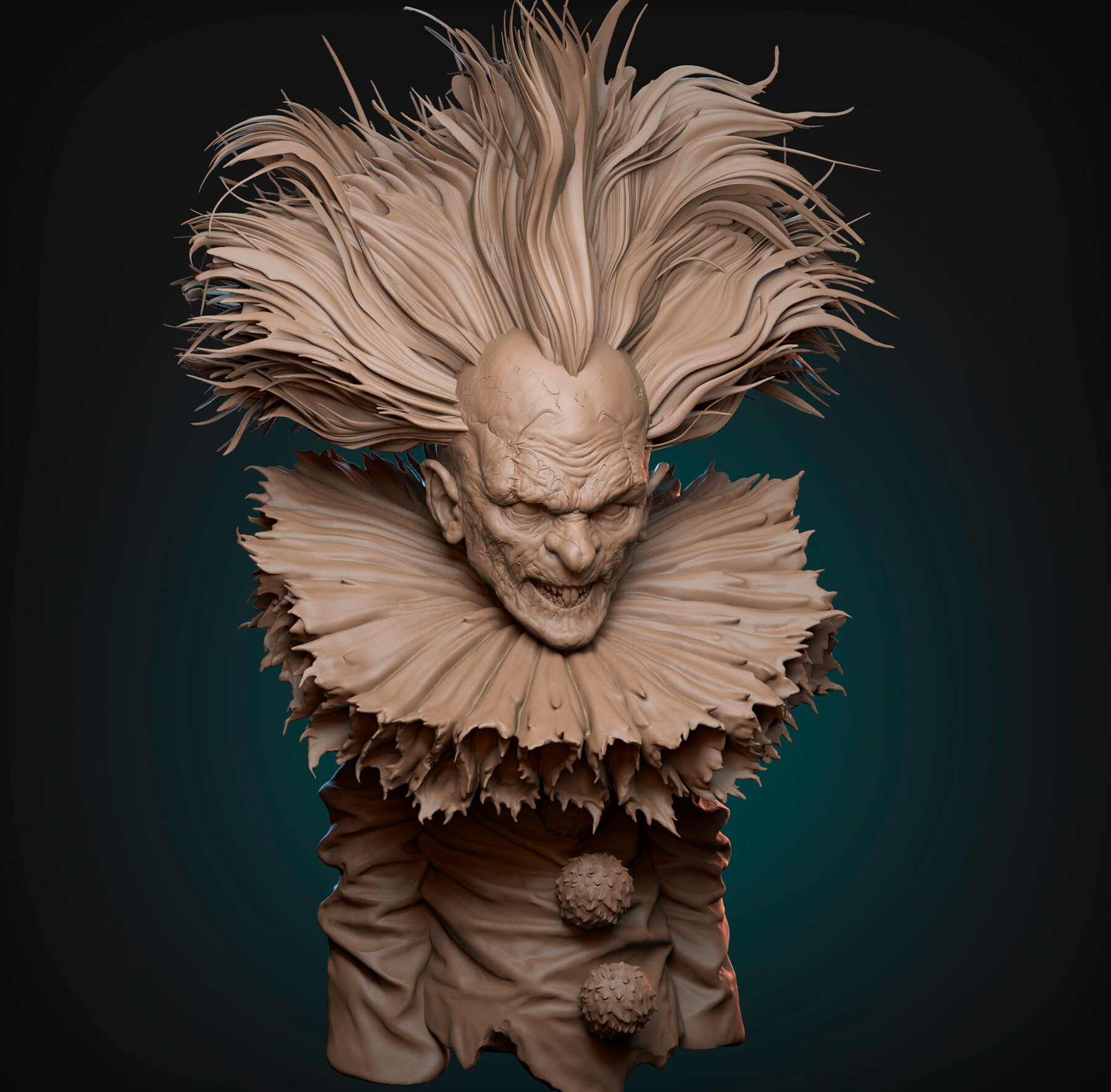 ArtStation - Pennywise the clown ZTL file + Keyshot setting | Resources