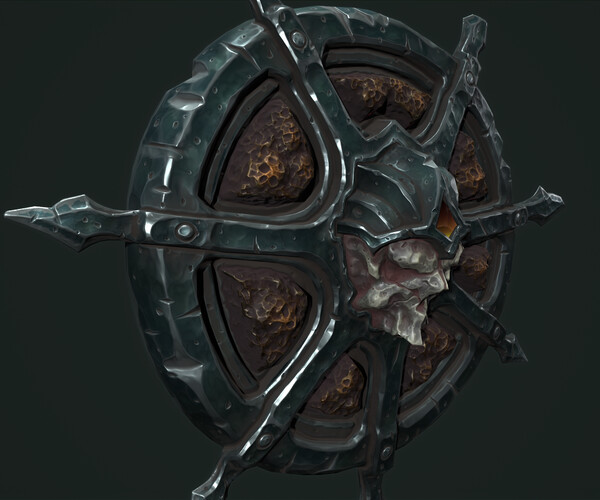 ArtStation - Undead shield | Game Assets