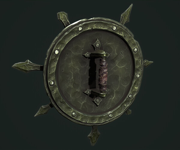 ArtStation - Undead shield | Game Assets