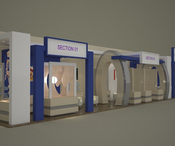 ArtStation - 3D Model Exhibition Stand | Resources