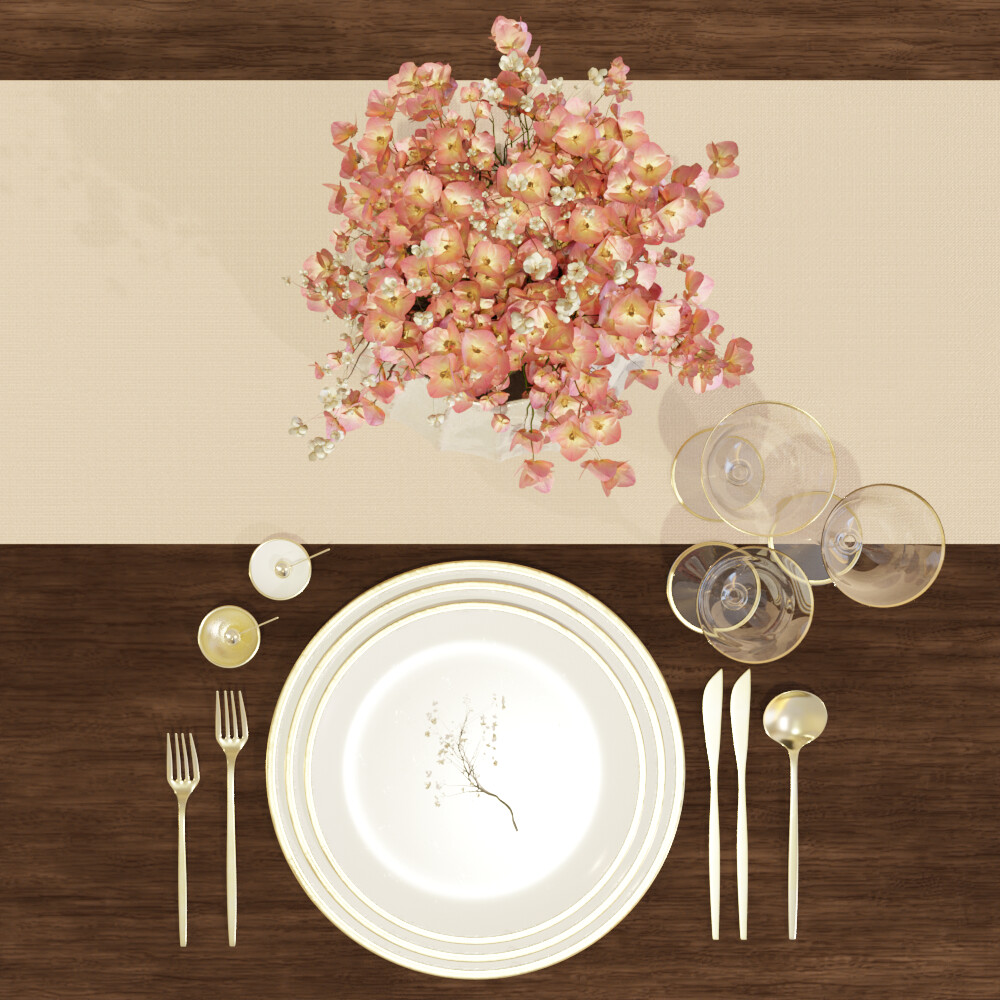 ArtStation - Table Setting Decoration | Resources