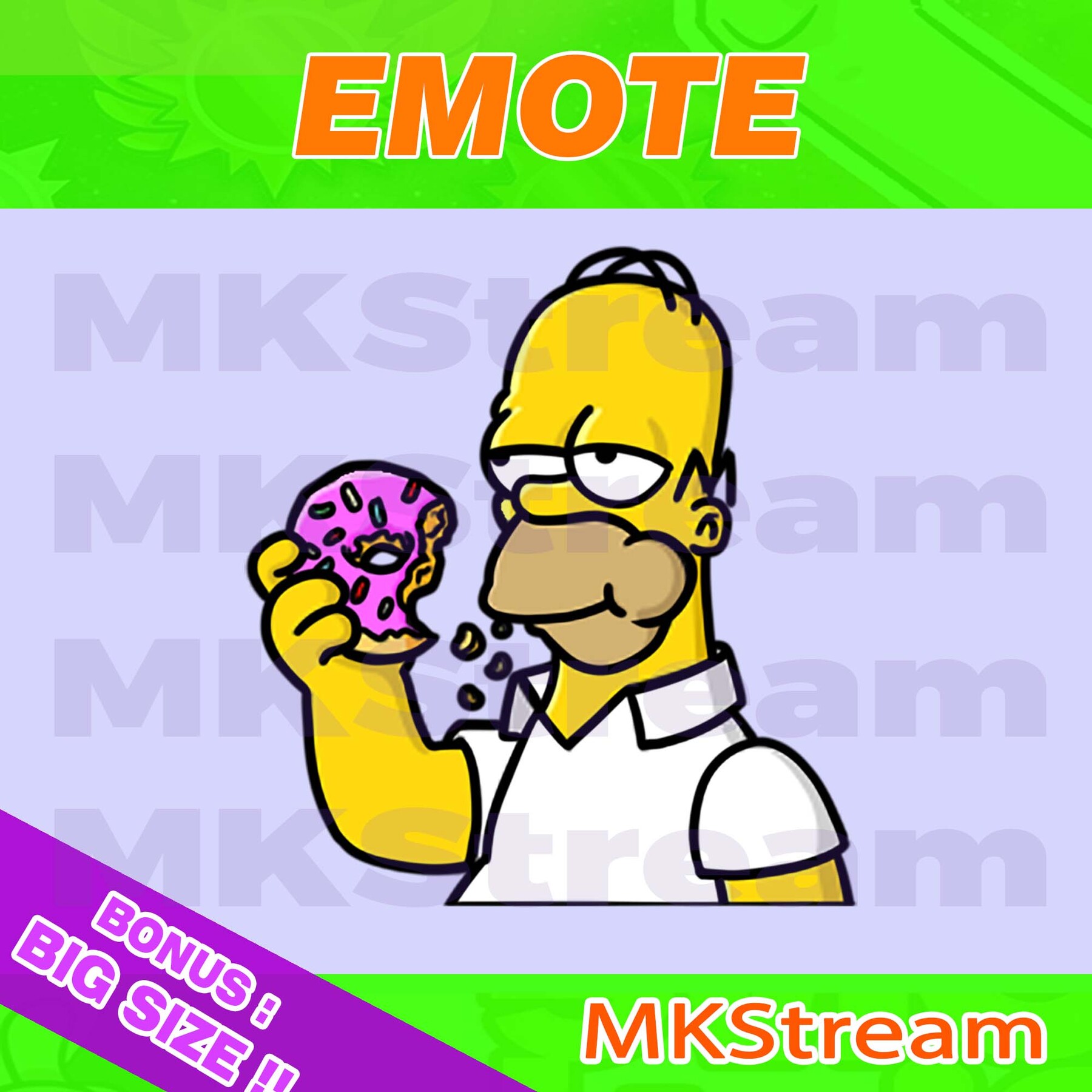 ArtStation - Twitch emotes the simpsons homer eat donuts | Artworks