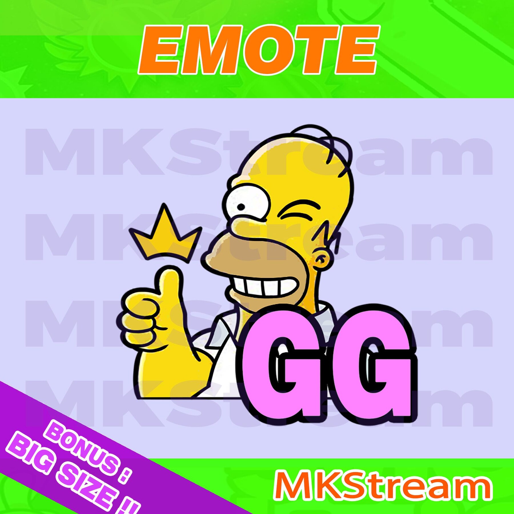 ArtStation - Twitch emotes the simpsons homer gg | Artworks