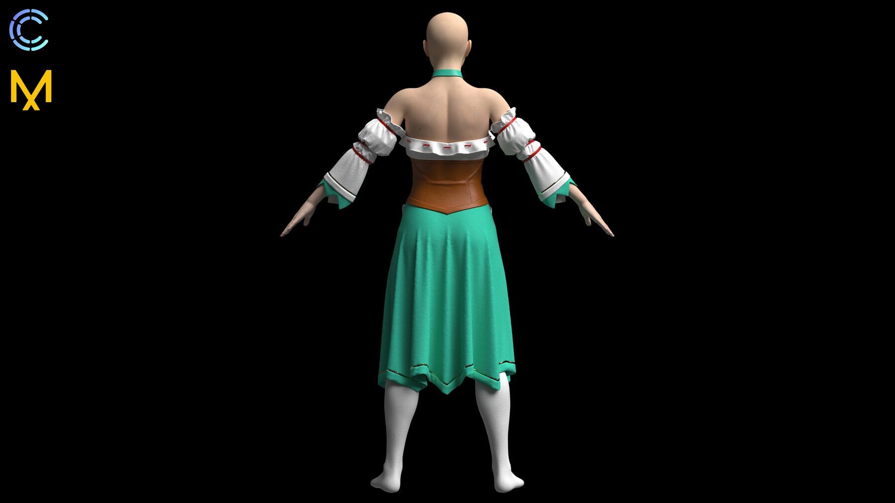 ArtStation - ELF BARMAID ANETTE. Marvelous Designer , Clo 3D project ...