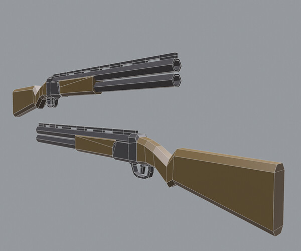 ArtStation - low poly guns pack | Game Assets
