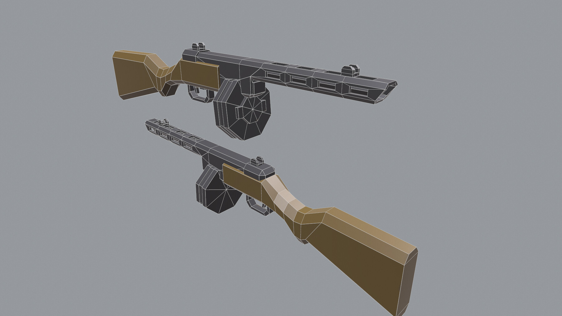 ArtStation - low poly guns pack | Game Assets