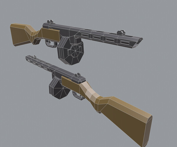 ArtStation - low poly guns pack | Game Assets