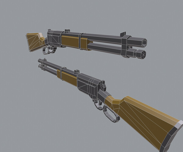 ArtStation - low poly guns pack | Game Assets