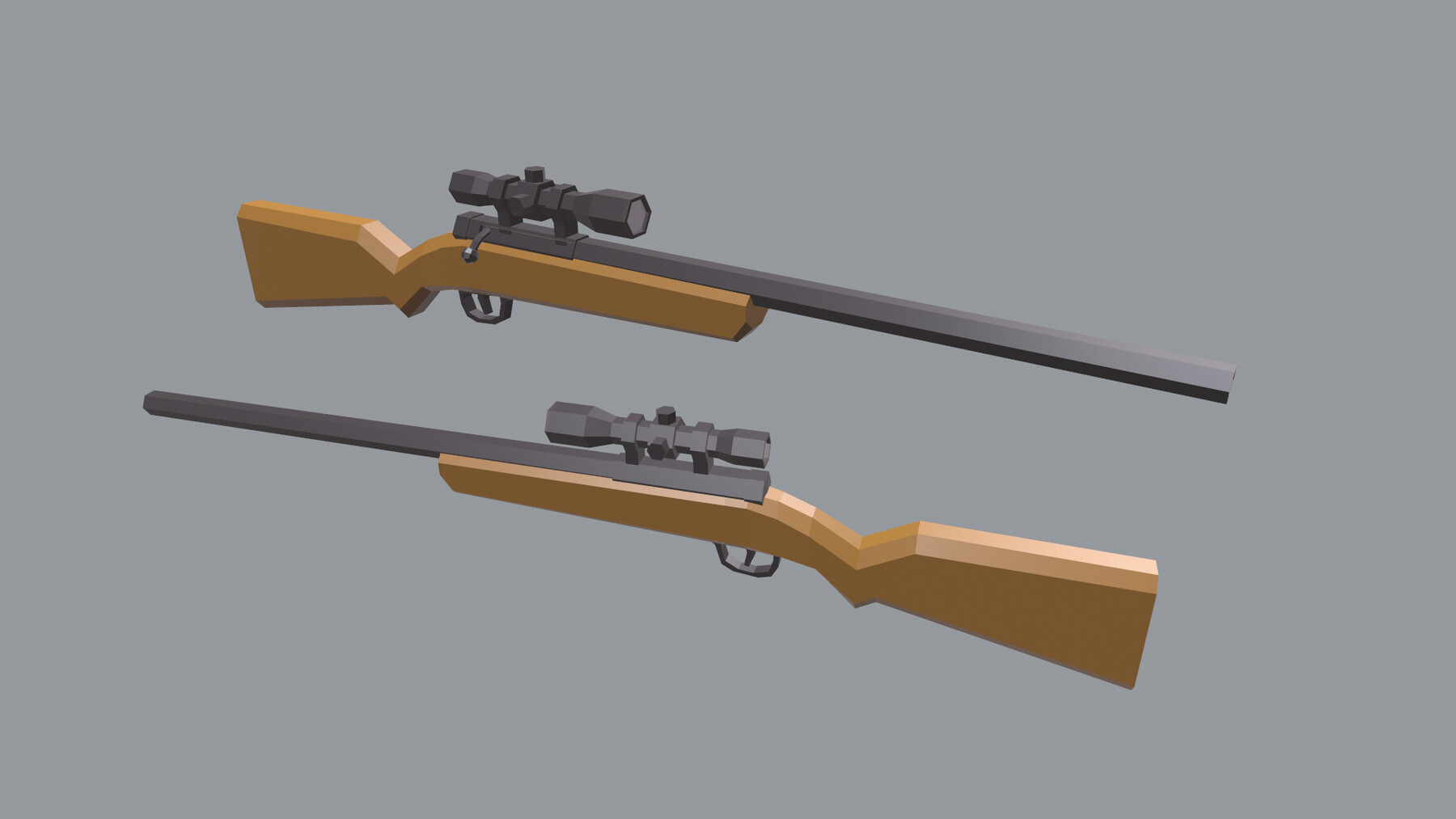 ArtStation - low poly guns pack | Game Assets