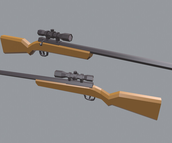 ArtStation - low poly guns pack | Game Assets