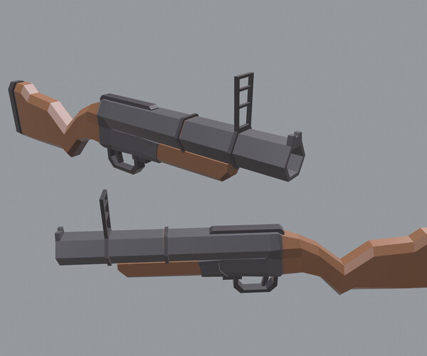 ArtStation - low poly guns pack | Game Assets