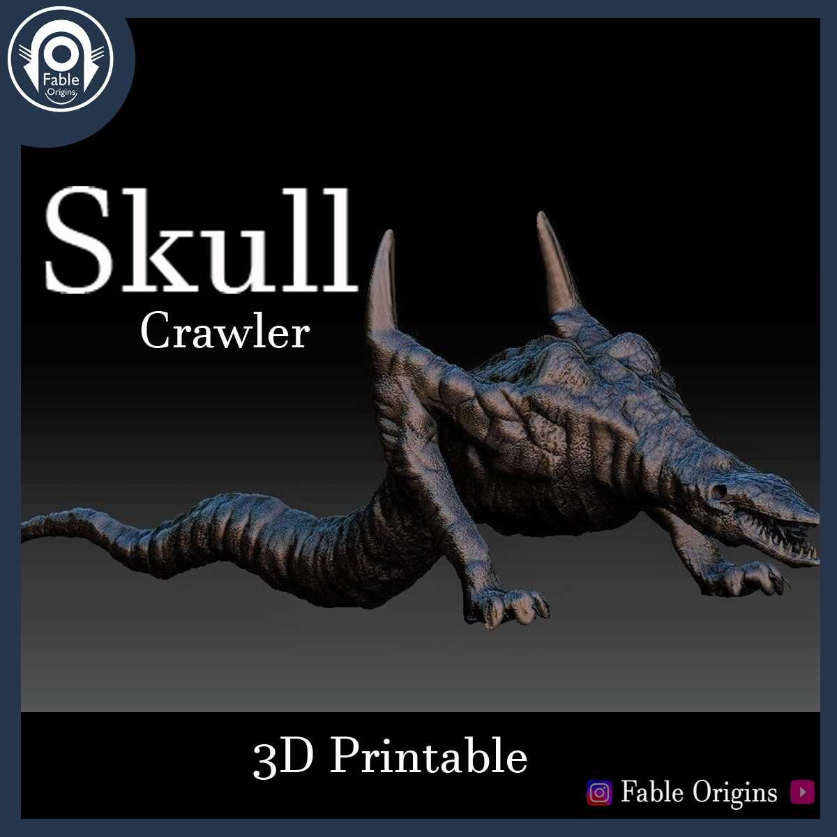 ArtStation - Skull Crawler 3D Printable | Resources
