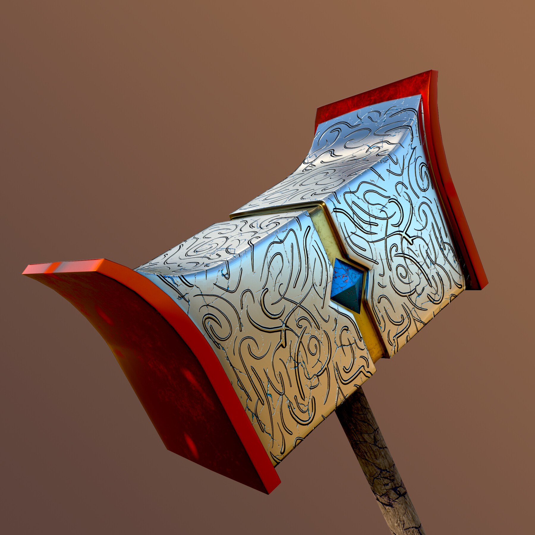 ArtStation - Two-Handed Hammer, Low-poly, 3D model | Resources