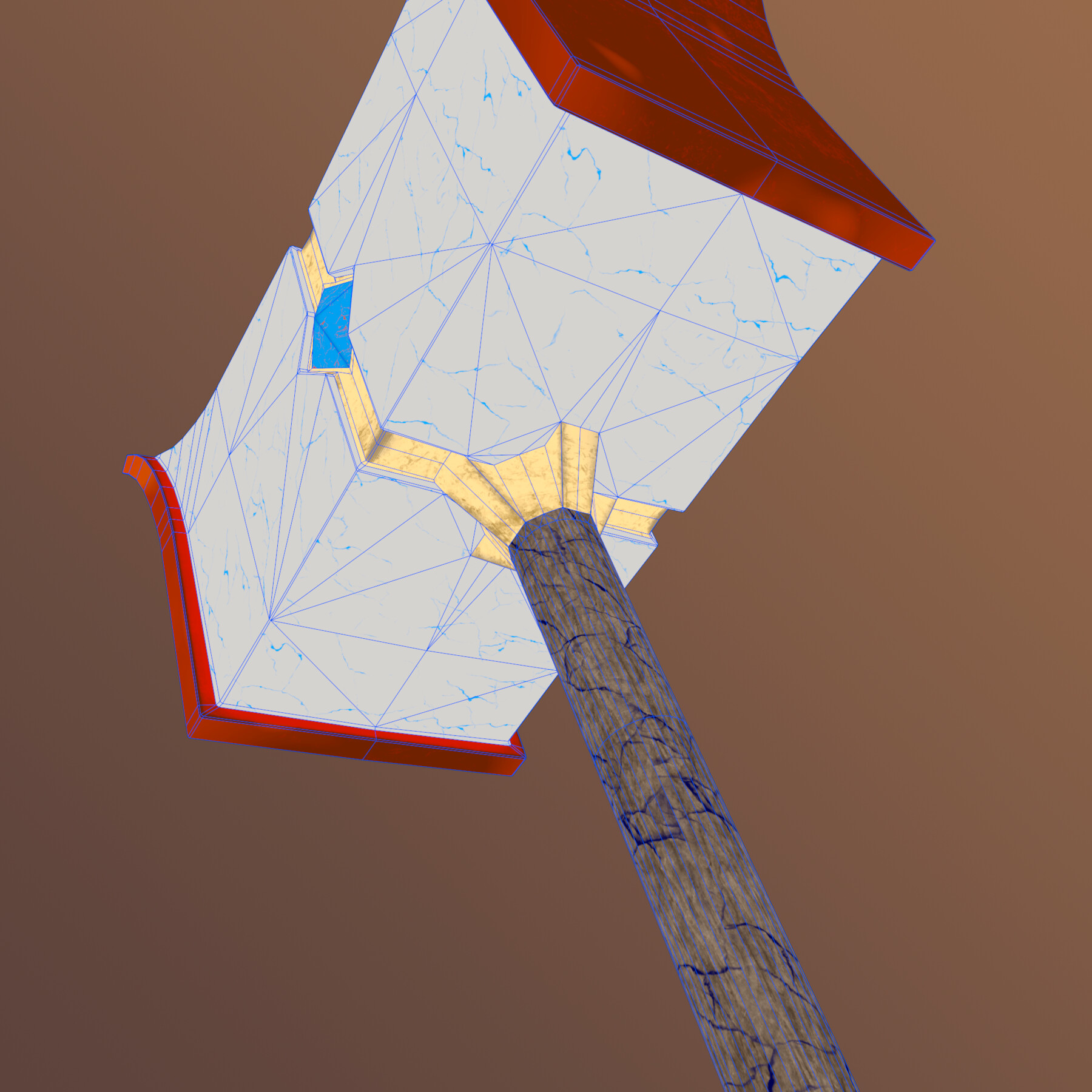 ArtStation - Two-Handed Hammer, Low-poly, 3D model | Resources
