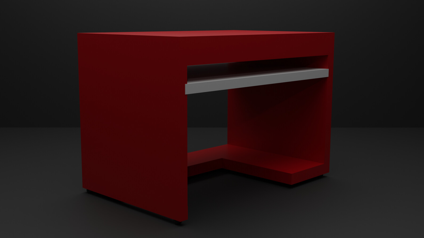 ArtStation - Simple red PC table | Game Assets