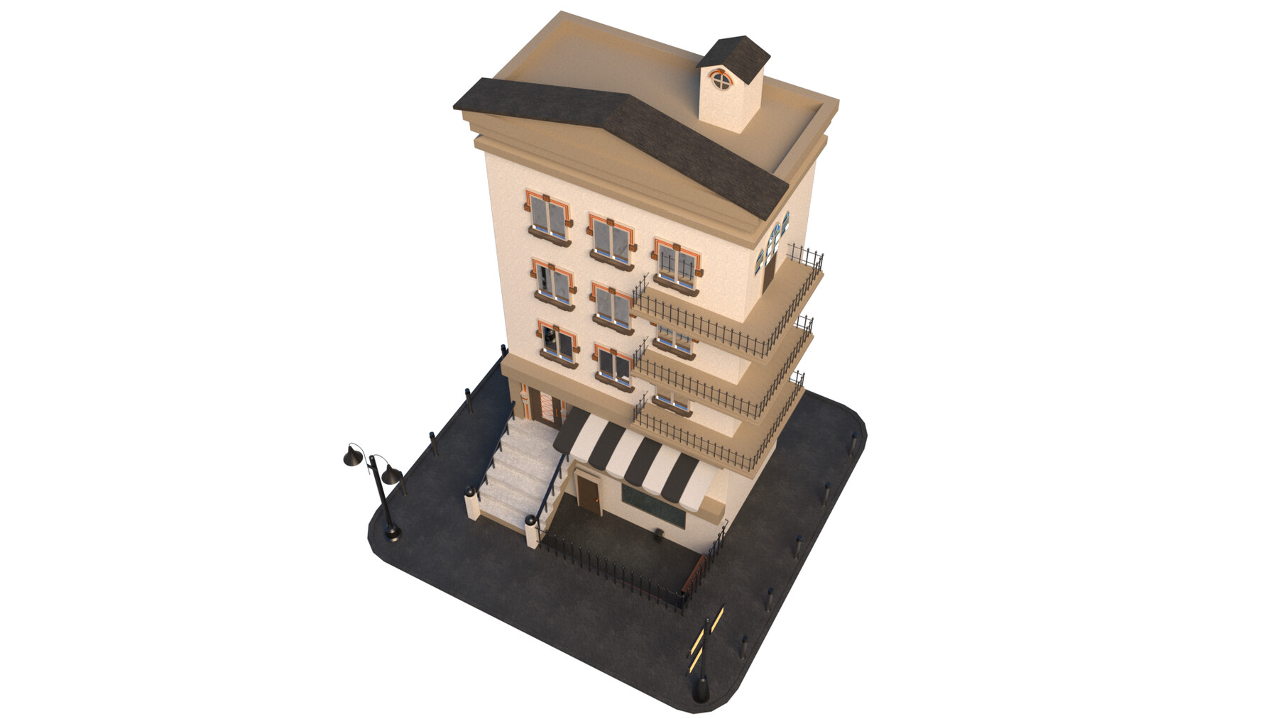 ArtStation - Cartoon Building | Resources