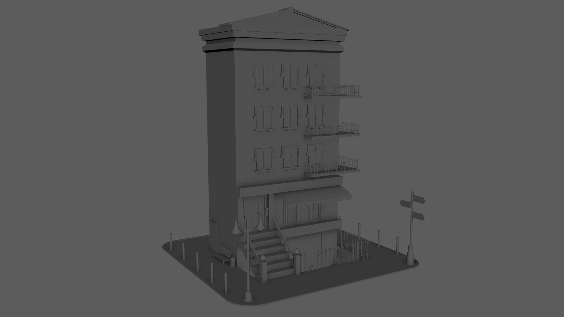 ArtStation - Cartoon Building | Resources