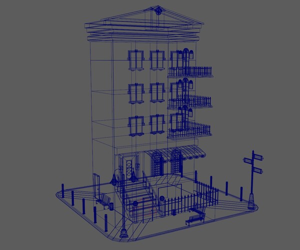 ArtStation - Cartoon Building | Resources