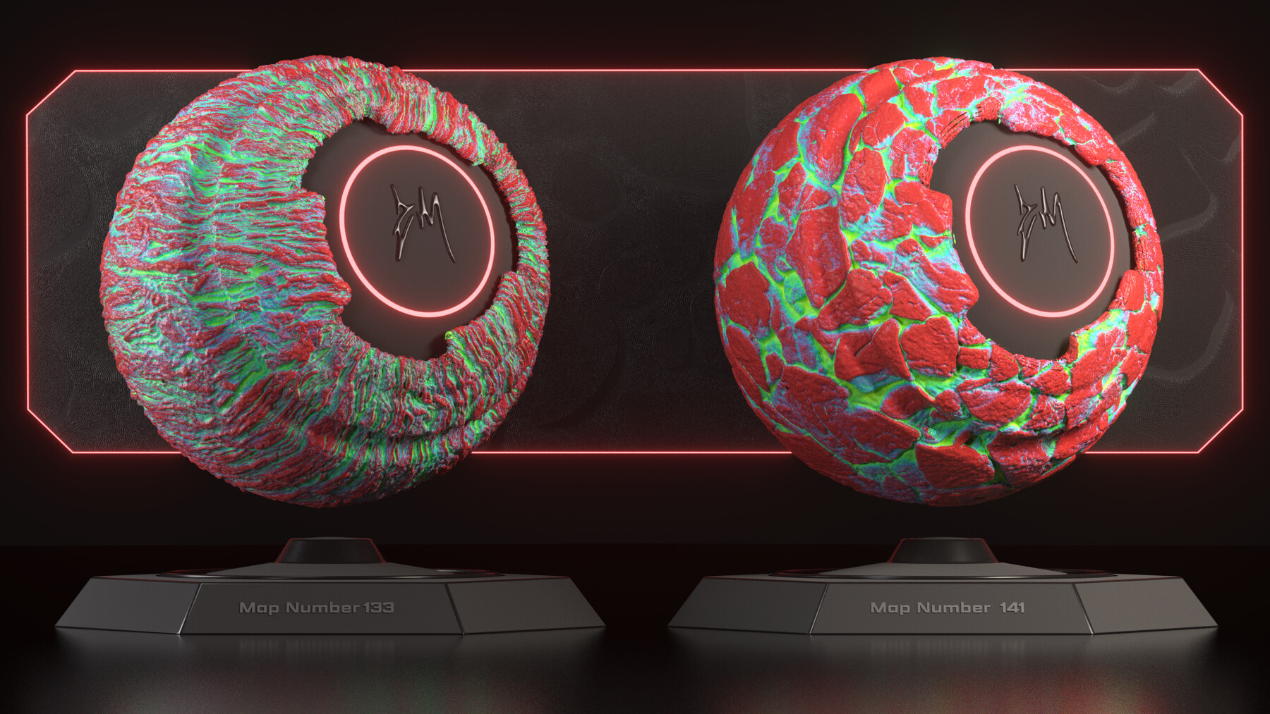 ArtStation - 200 Field Ai Displacement Map Pack | Game Assets