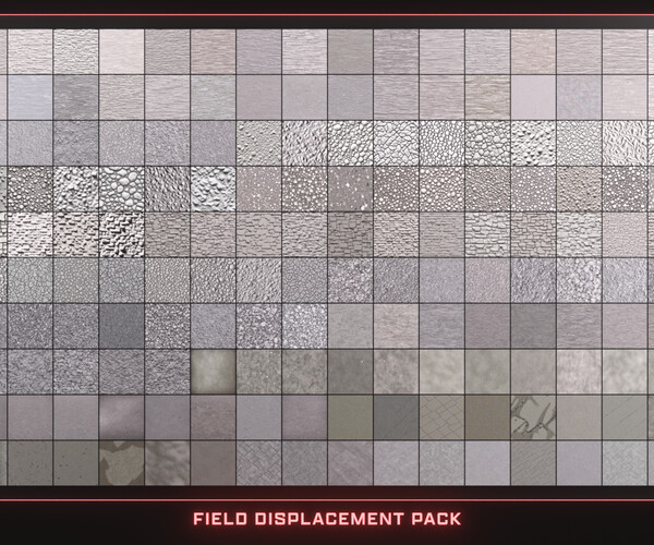 ArtStation - 200 Field Ai Displacement Map Pack | Game Assets