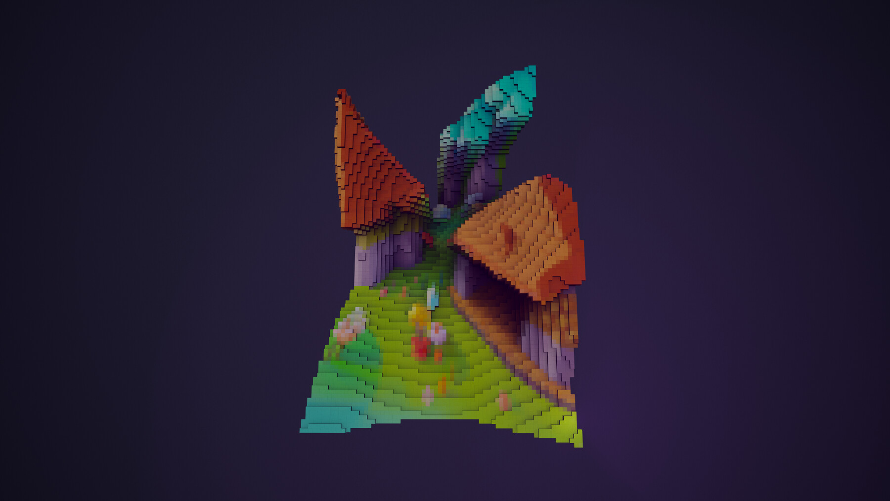 ArtStation - Voxel world Iso Kid 500 fbx kit | Game Assets
