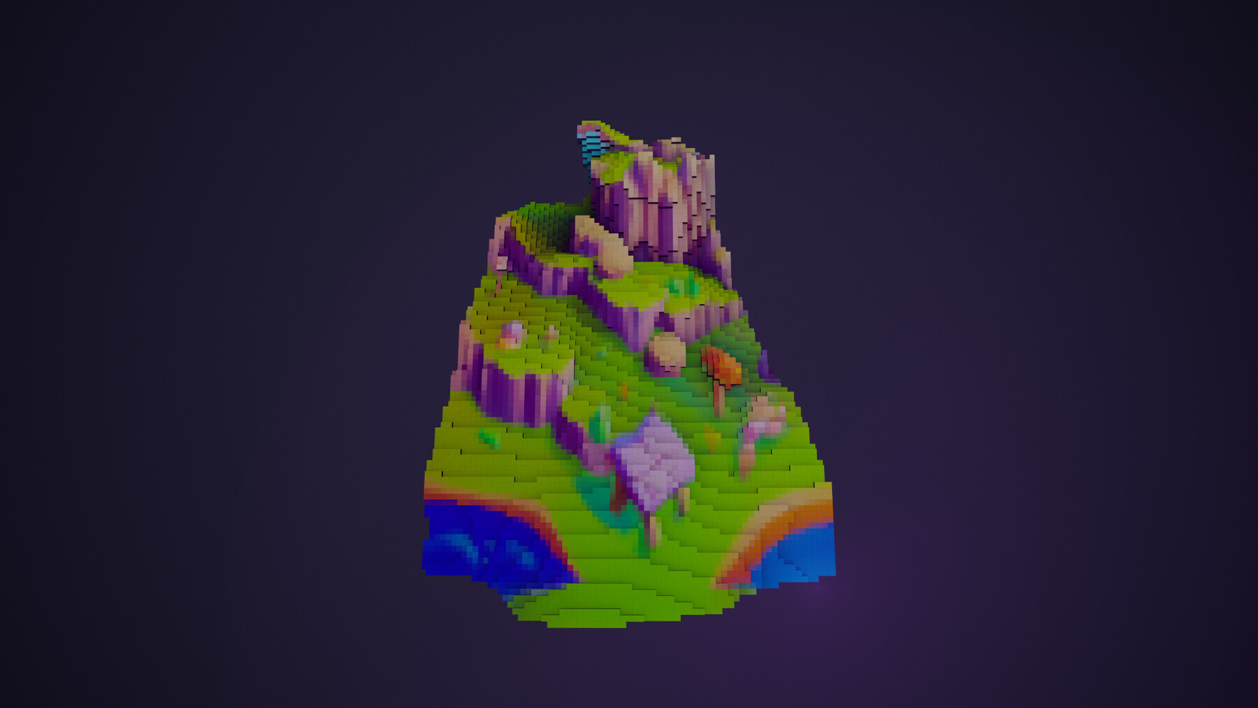 ArtStation - Voxel world Iso Kid 500 fbx kit | Game Assets