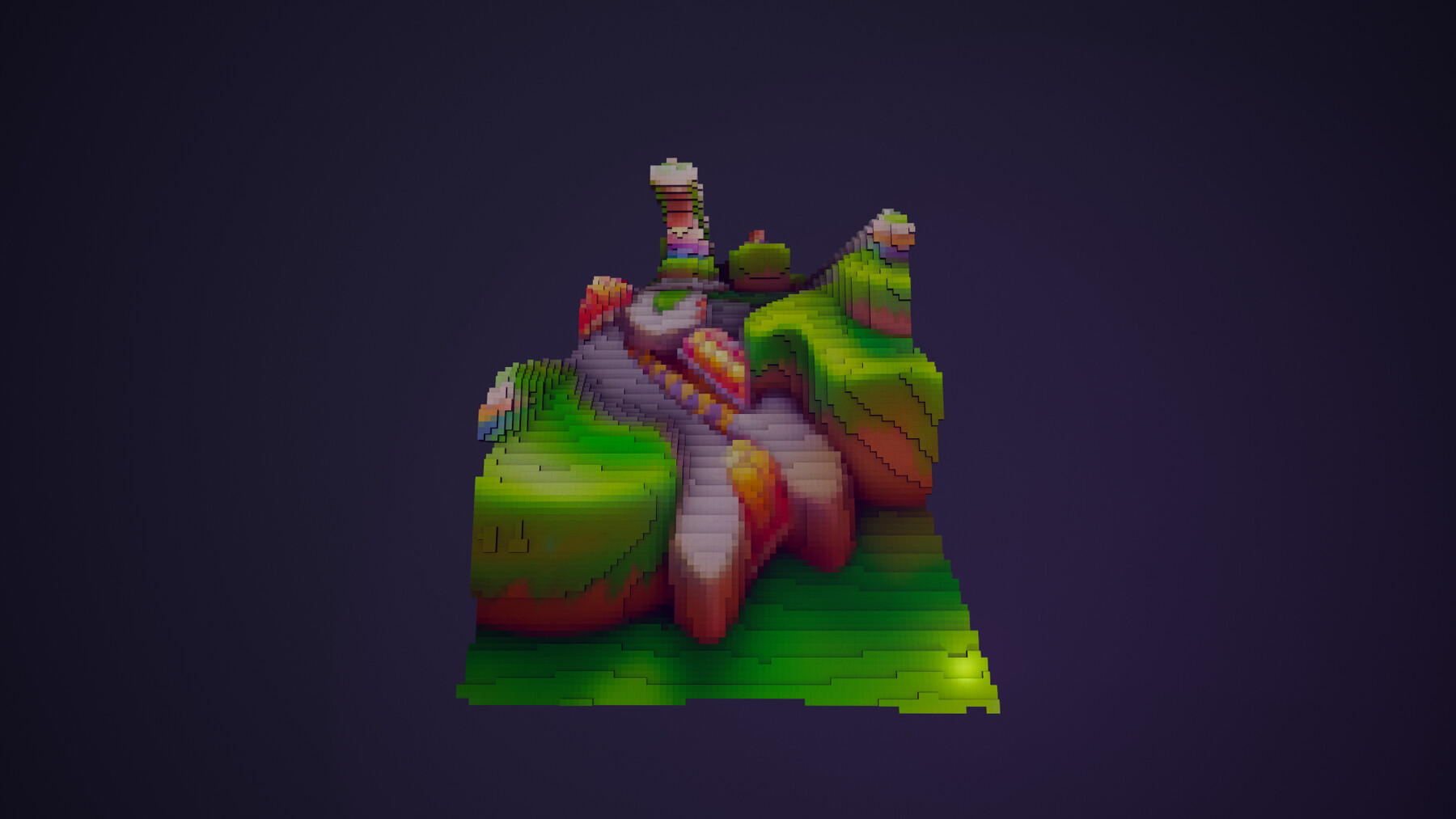 ArtStation - Voxel world Iso Kid 500 fbx kit | Game Assets