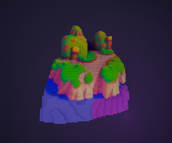 ArtStation - Voxel world Iso Kid 500 fbx kit | Game Assets