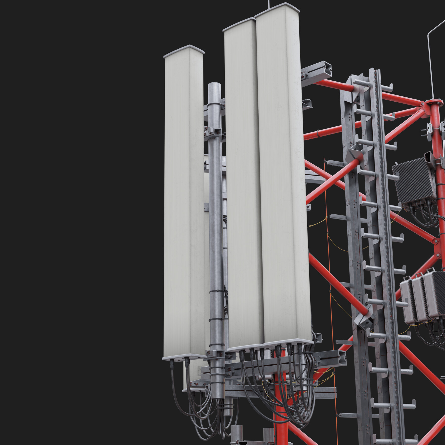ArtStation - Telecommunication Cellphone Tower 3D Model | Resources