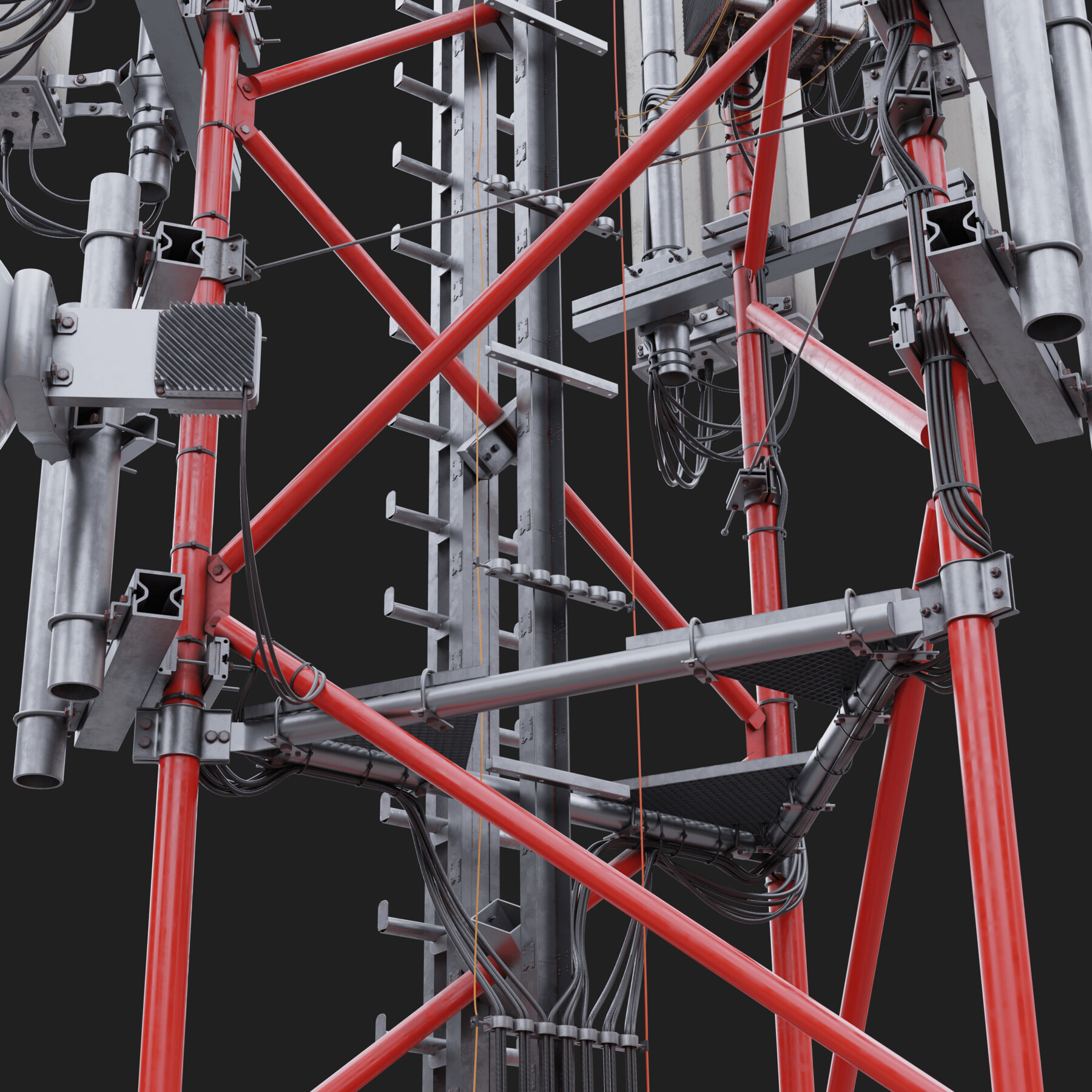 ArtStation - Telecommunication Cellphone Tower 3D Model | Resources