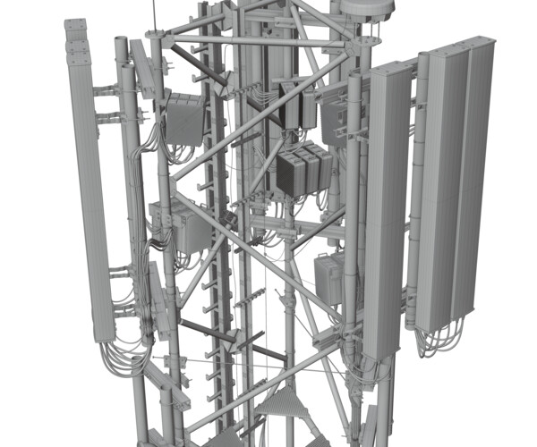 ArtStation - Telecommunication Cellphone Tower 3D Model | Resources