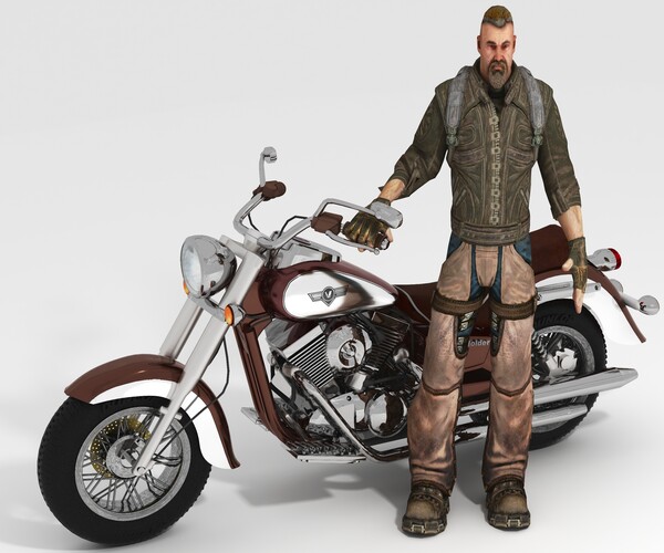 ArtStation - Chopper Biker 5 - 4K | Game Assets