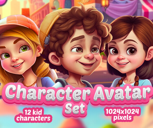ArtStation - 12 kid avatars for mobile games | Game Assets