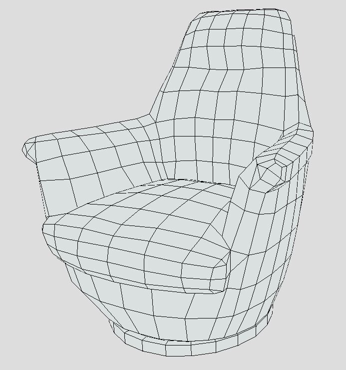 ArtStation - Low poly armchair | Resources