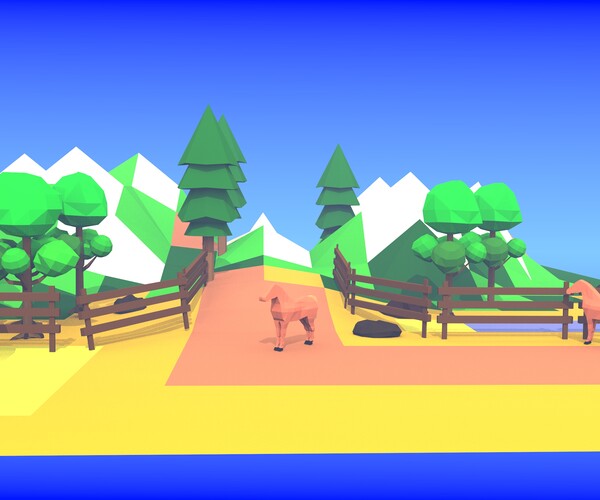 ArtStation - Low-Polly Scenery | Game Assets