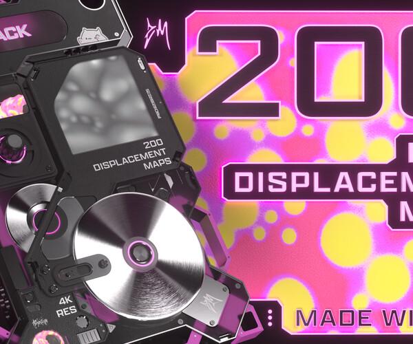 ArtStation - 200 Blur Ai Displacement Map Pack | Resources